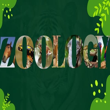 Introduction & branches of zoology | PPTX