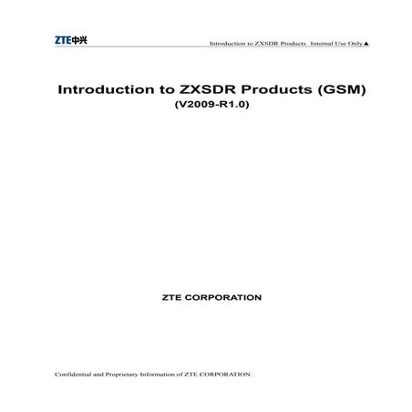 Introduction to-zxsdr-products-gsm | PDF