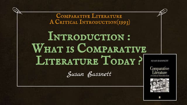 Comparative Literature Week 1.ppt