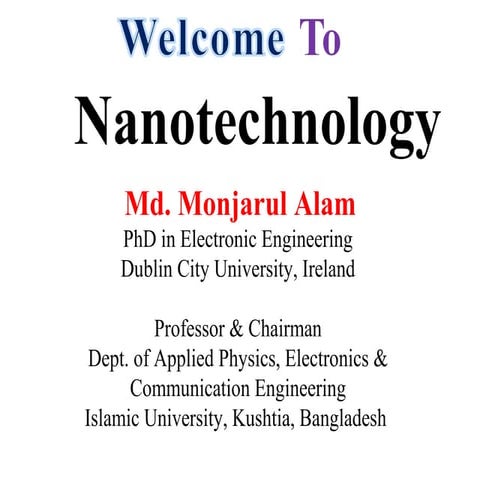 Introduction of Nanotechnology | PPTX