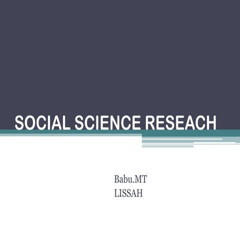 Social Science Research and Methodology | PDF