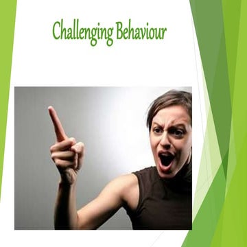 Challenging Behaviour | PPTX