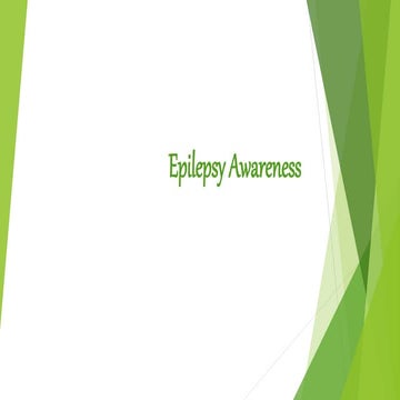 Epilepsy Awareness | PPTX