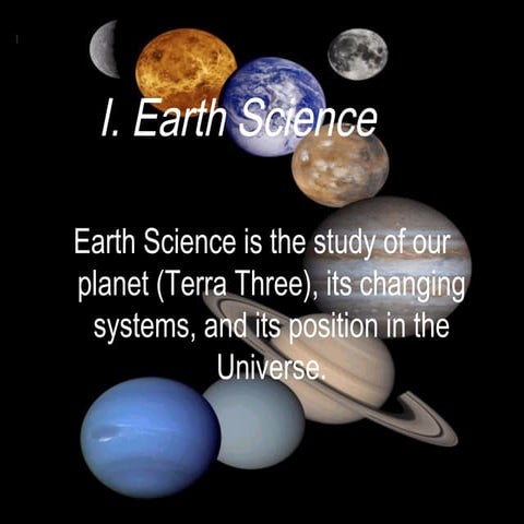 Earth science , planets, universe, a.ppt