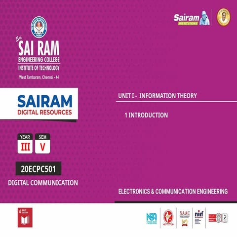 introduction to digital communication and its fundamentals | PPTX
