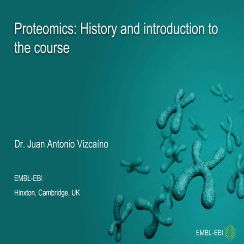 Introduction to the Proteomics Bioinformatics Course 2017 | PPTX