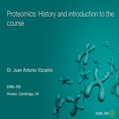 Introduction To The Proteomics Bioinformatics Course 2018 Ppt