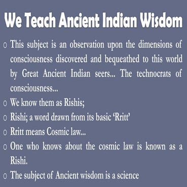 Introduction to ancient wisdom presentation | PPTX