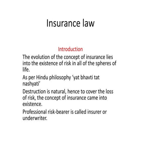 Introduction about insurance | PPTX