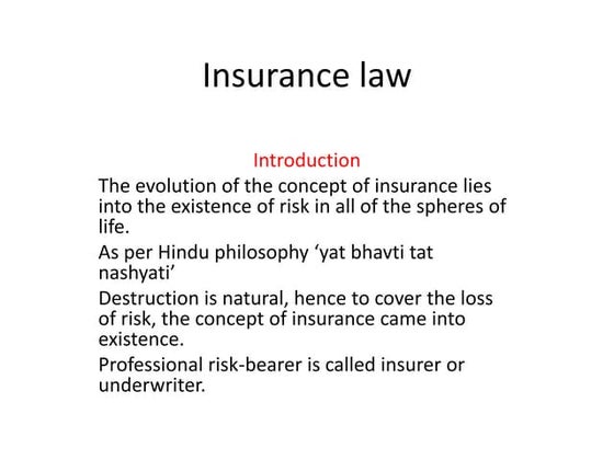 Introduction about insurance | PPTX