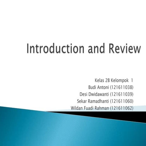 Introduction and Review | PPTX
