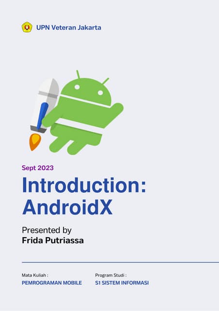 Introduction: AndroidX | PDF Introduction: AndroidX | PDF