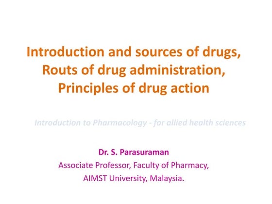 INTRODUCTION TO PHARMACOLOGY.pptx