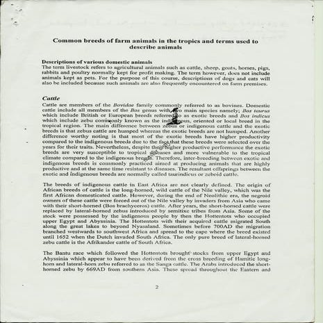 Introduction animal health and behaviour 1 | PDF