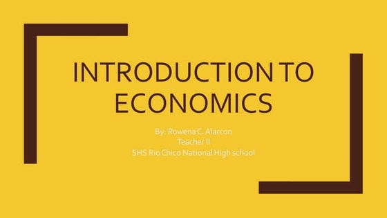 Economics Powerpoints High School Economics Powerpoint /International