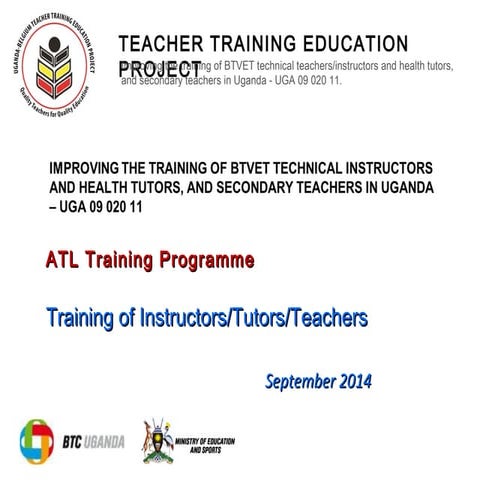 Introduction atl training and learning outcomes | PPT