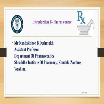 Introduction B- Pharm course.pptx