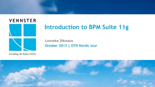 Introduction To Oracle Bpm Suite 11g Ppt 7858