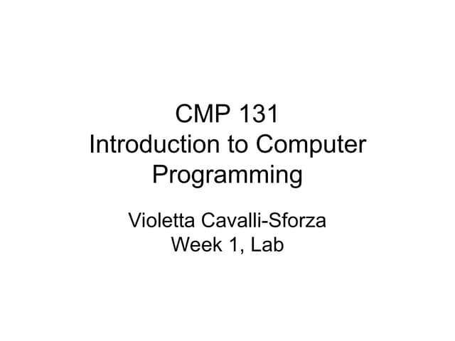 Introduction Computer Programming And Operating System Ppt