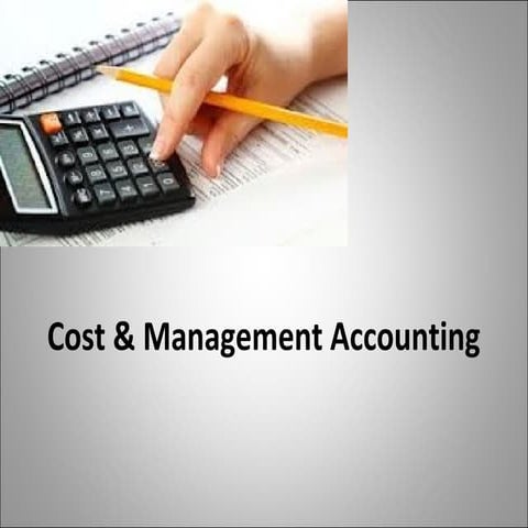 Introduction Cost Management Accounting | PPT