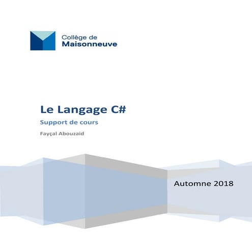 Introduction á C-sharp | PDF
