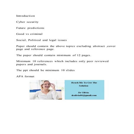 IntroductionCyber securityFuture predictionsGood vs crim | DOCX | Style & Fashion