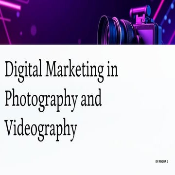 Role of Digital Marketing in Photography | PDF