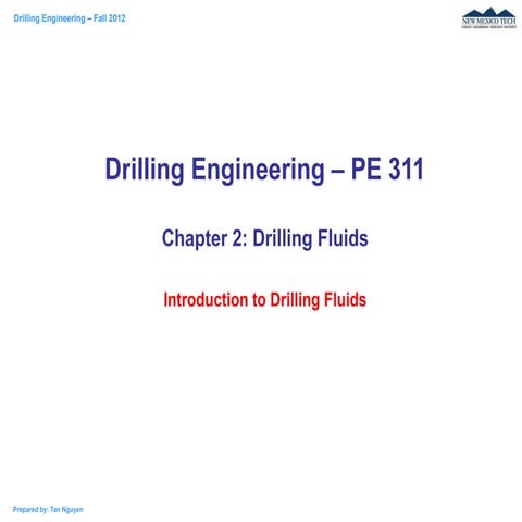 Introduction Drilling Fluids Oil and Gas | PPTX