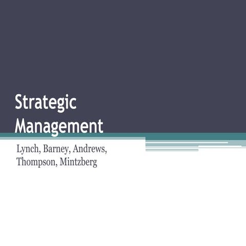 Introduction dynamics strategic management | PPTX