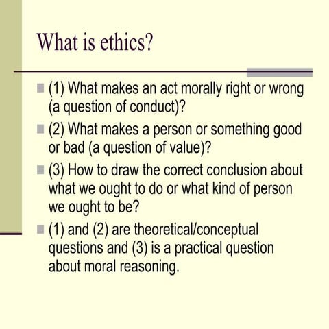 Introduction Ethics & Morals.pptx presentation on ethics of research | PPT