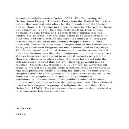 Understanding the Impact of Trump's Expanded Travel Ban Proposal | PDF