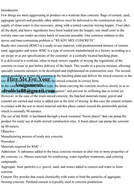 Quality control audit for RMC Plants | PDF | Civil Engineering Industry ...