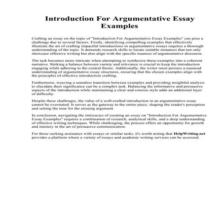 Introduction For Argumentative Essay Examples.pdf