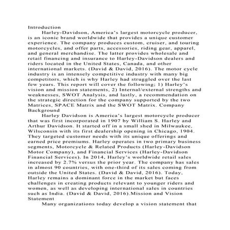 Presentation on Harley Davidson | PPTX