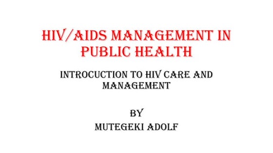 HIV/AIDS powerpoint | PPTX | Infectious Diseases | Diseases and Conditions