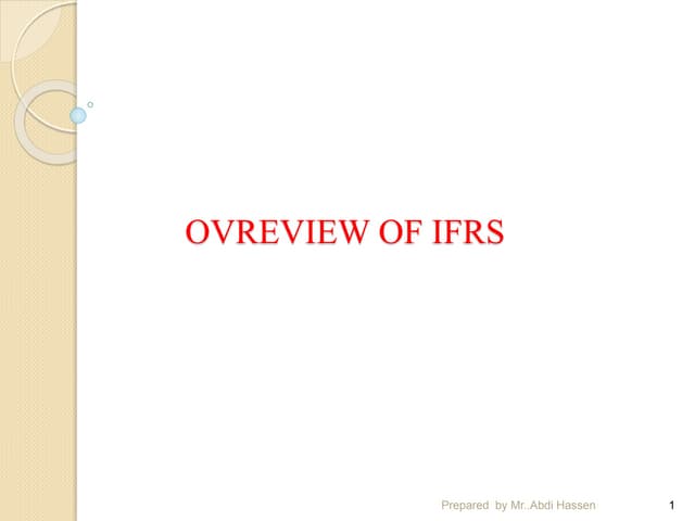 Ifrs ppt | PPTX
