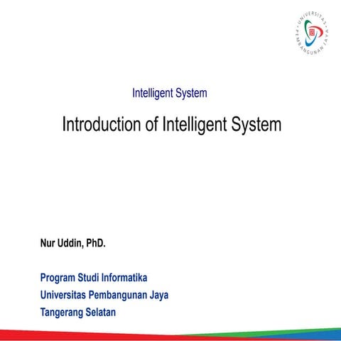 Introduction Intelligent System and its Application | PDF