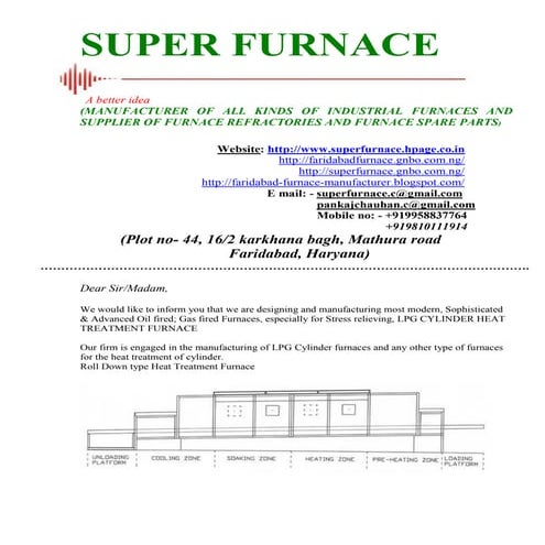 LPG CYLINDER FURNACE | PDF