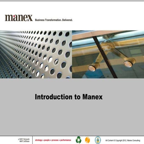 Introduction manex 2012 | PPT