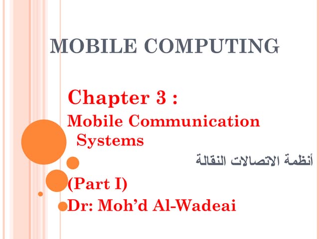 Introduction Mobile Communication System Ppt 9349