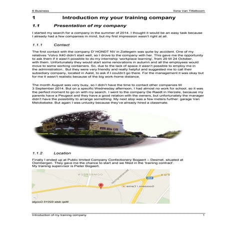 Introduction my your training company | PDF