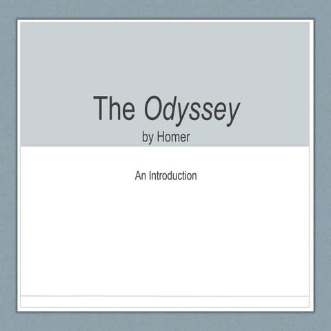 Introduction odyssey | PPT
