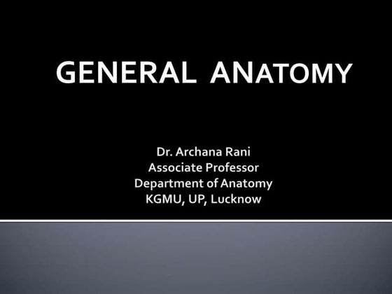 introduction_of_anatomy in detail presentation | PPT