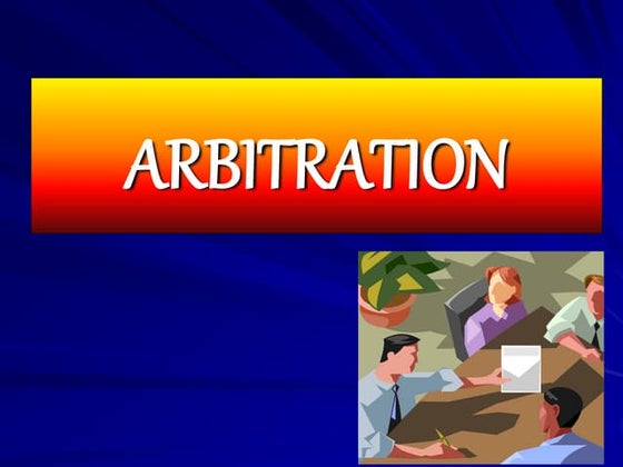 Arbitration | PPT