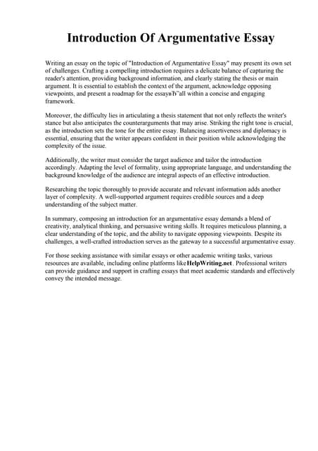 Introduction For Argumentative Essay.pdf