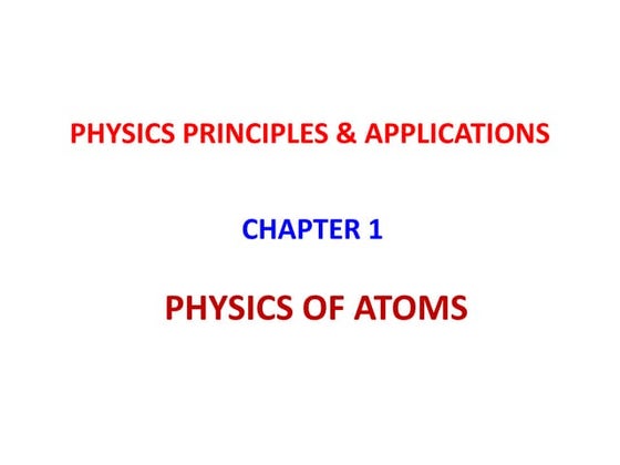 Atoms Class 12 NCERT chapter 12 | PPT