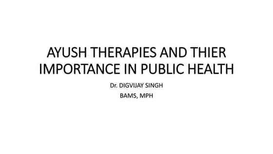 Ayush | PPTX