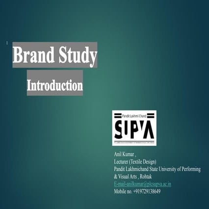 Introduction of Brands | PPT