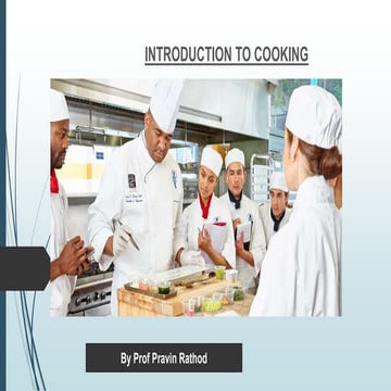Introduction of cooking | PPTX