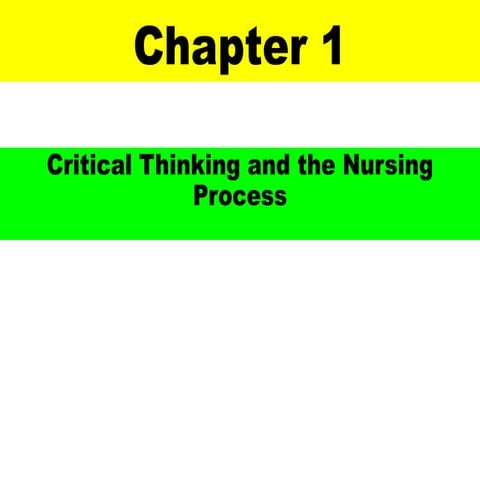 INTRODUCTION OF CRITICAL THINKING NURSING | PPTX | Lung and Respiratory Health | Diseases and ...